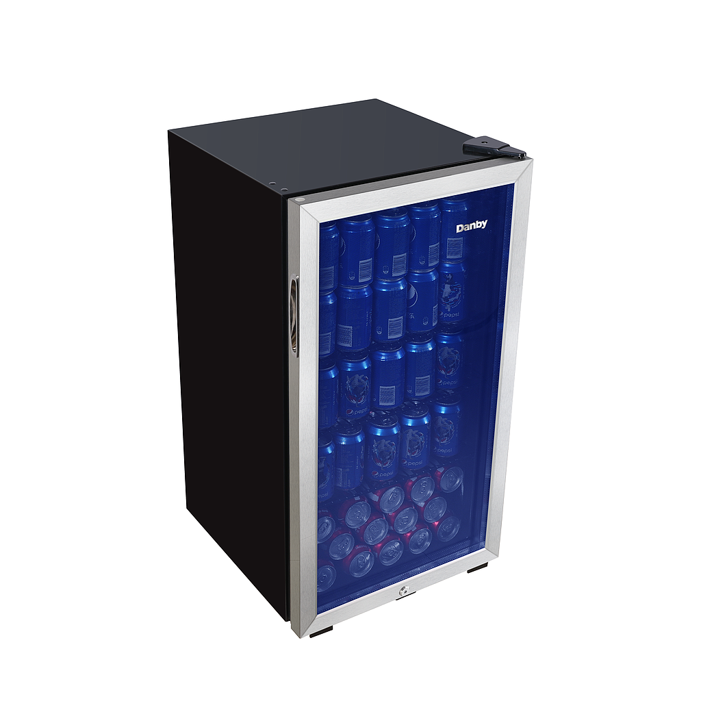 DBC117A1BSSDB-6 Compact Fridge with Base Kit Merlot Red | Proslat partners